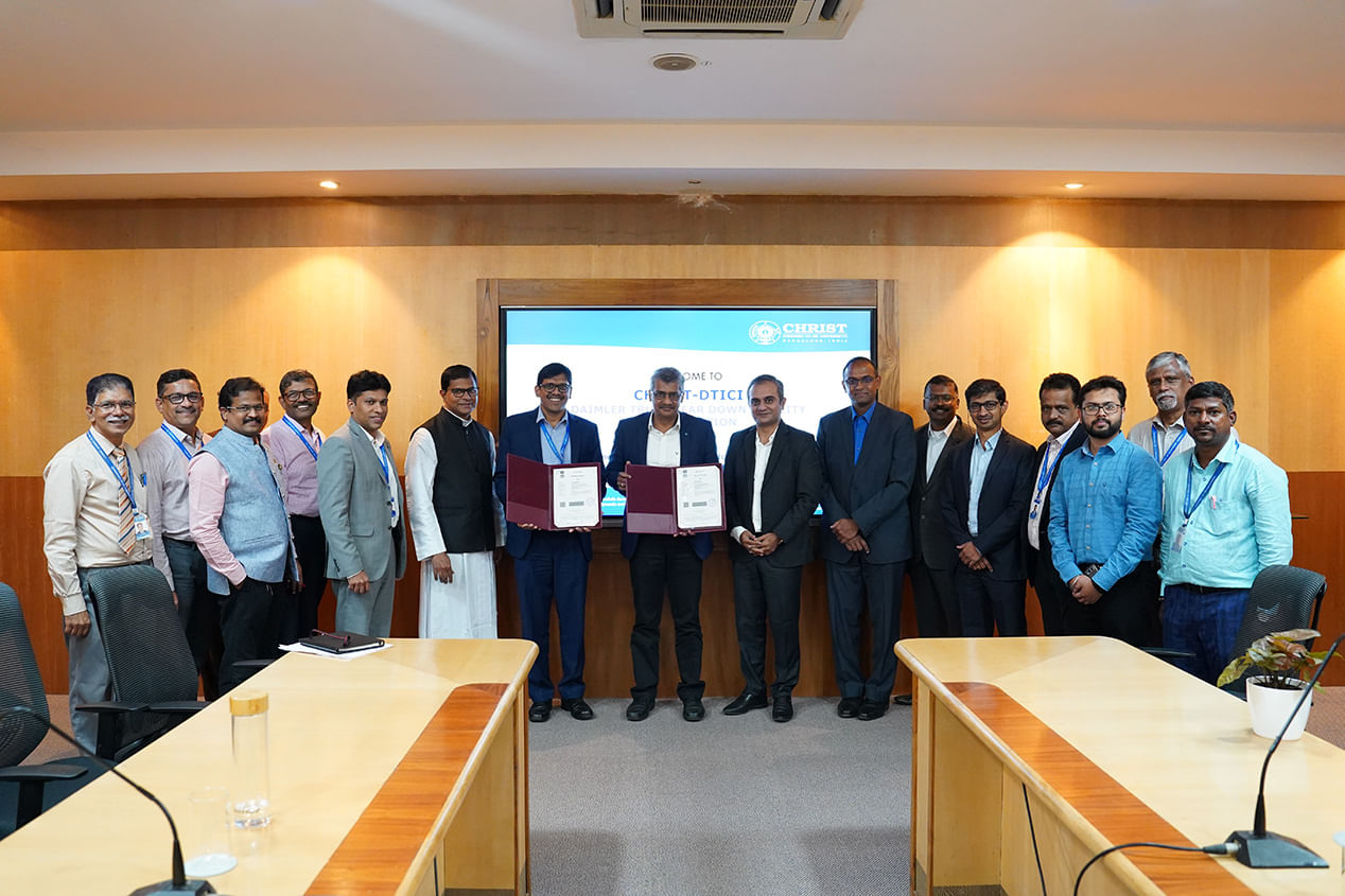 Daimler Truck Innovation Center India Partners Christ University To Increase Cv Industry Talent